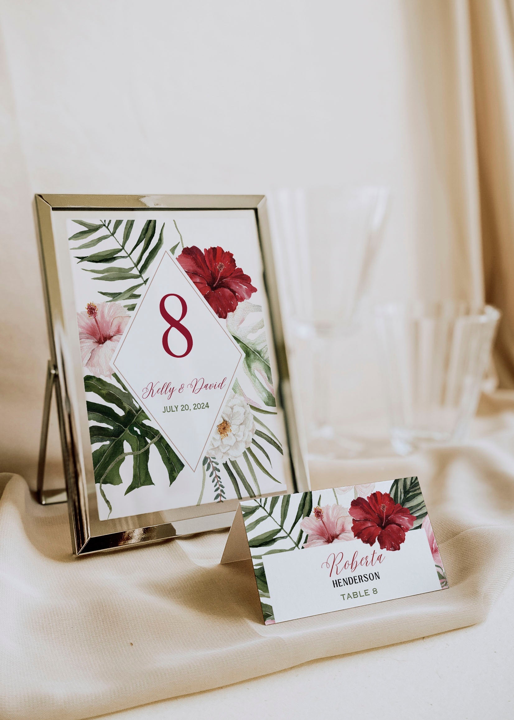 Menus, Table Numbers & Placecards – Sandra Jensen Photography